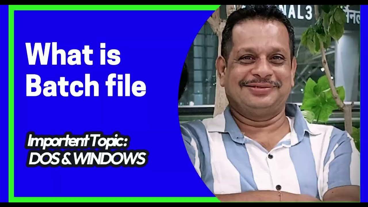 This Video tells you about what is a batch file | Use of Batch file | Purpose Batch file ! Dos ...