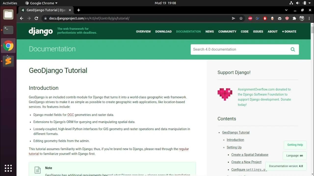 How To Connect A Geodjango Project To Postgis Database Youtube