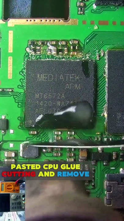pasted cpu glue cutting and remove #shortsfeed #electronics #technology - YouTube