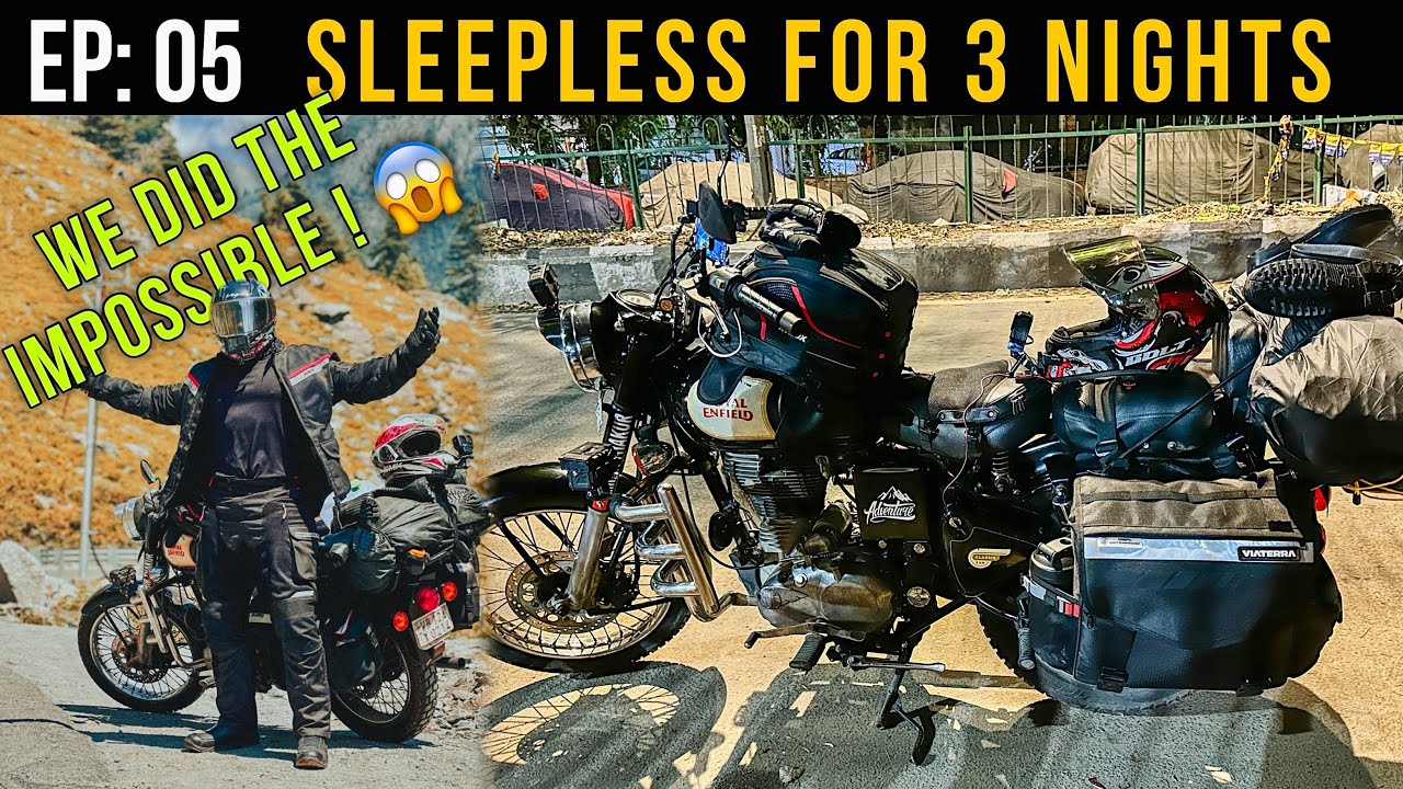 DELHI TO JAMMU 650km NON STOP SLEEPLESS for 3 NIGHTS RIDE | Kolkata To Ladakh 2024 - YouTube