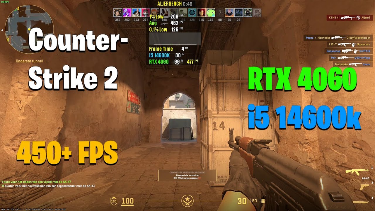 i5 14600K & RTX 4060 - Counter Strike 2 | Competitive Settings - YouTube