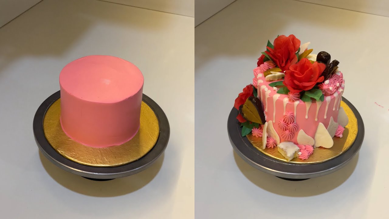 Beautiful Birthday Cake Decorating - YouTube