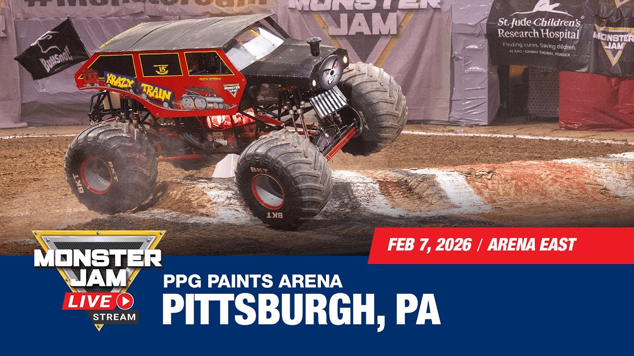 Monster Jam: Pittsburgh, PA - 3 (Full Event) | Feb 7, 2026 | Arena East ...