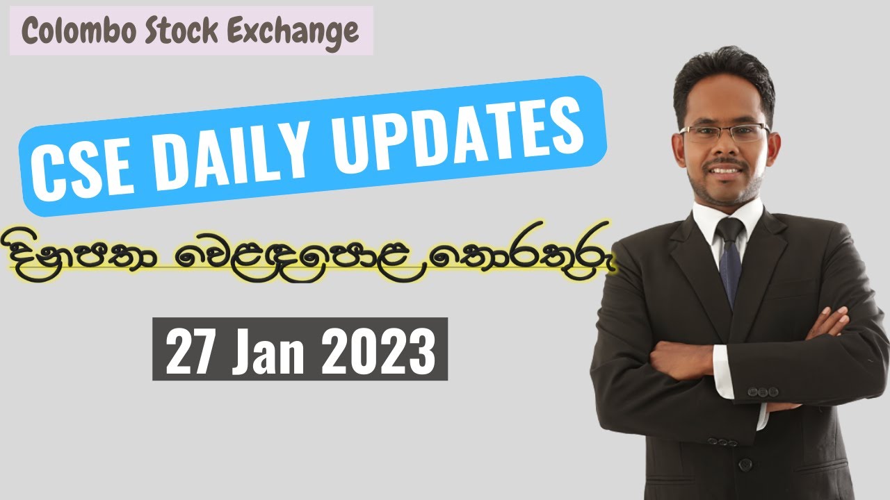 CSE Daily Updates - 27 Jan 2023 - YouTube