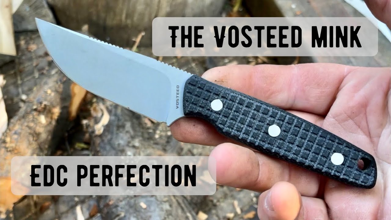 The VOSTEED MINK. Surprisingly awesome edc fixed blade - YouTube