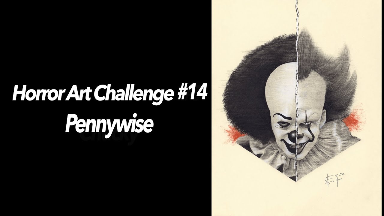 Pennywise Realistic Drawing (Time-Lapse) - YouTube