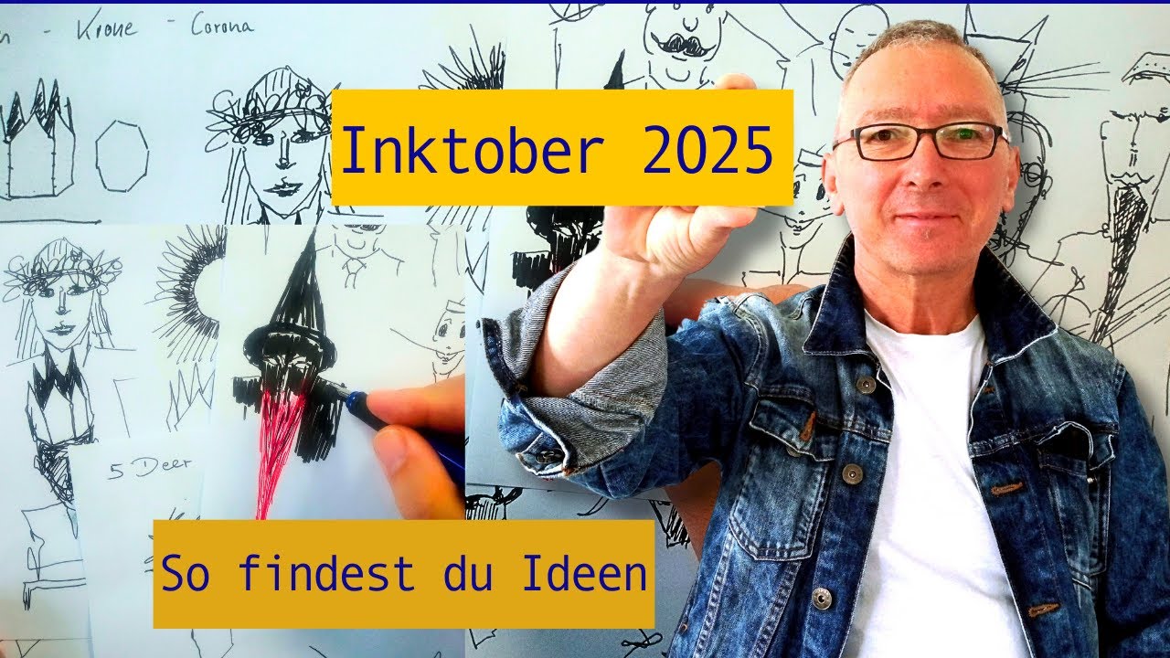 Inktober 2025 für Anfänger: Schritt-für-Schritt Skizzen zu 5 Prompts ...