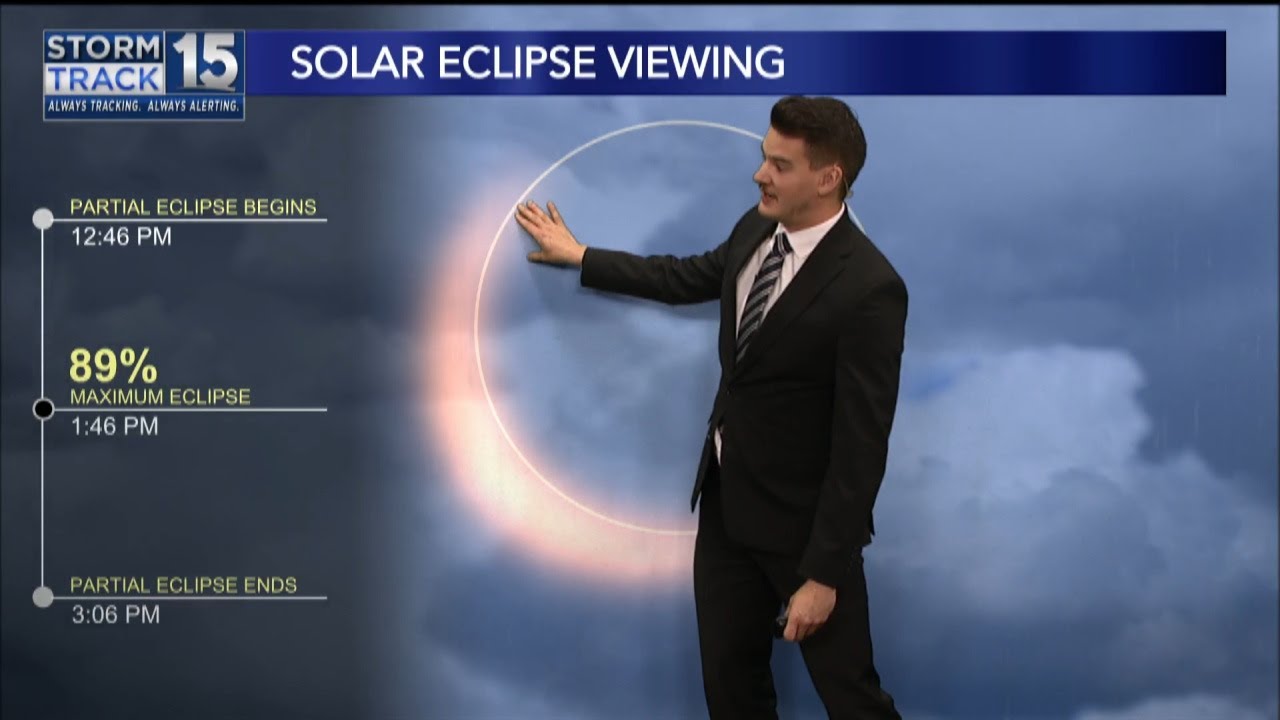 Clouds and Rain Look to Spoil Solar Eclipse Viewing Today - YouTube