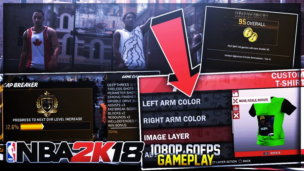 NBA 2K18 3V3 1080pᴴᴰ GAMEPLAY😱 ALL LEAKED REP REWARDS, 189 ARCHETYPES ...