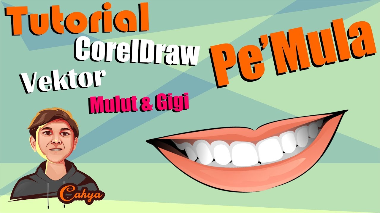 Tutorial vektor art bagian gigi dan mulut ( coreldraw ) - YouTube