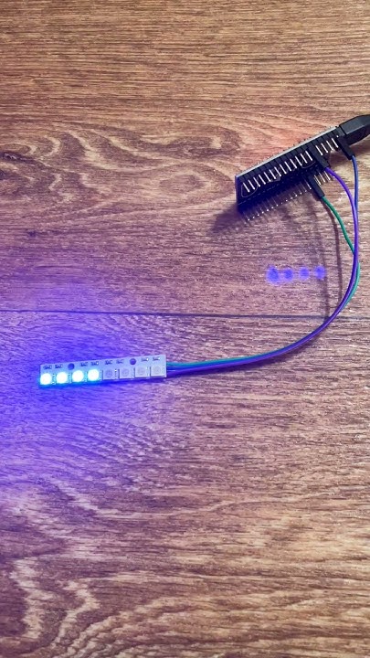 Strobe Police 8 Rgb Led Ws2812b Esp32 Dev Board Arduino Rgbled Ws2812 Esp32 Strobelights