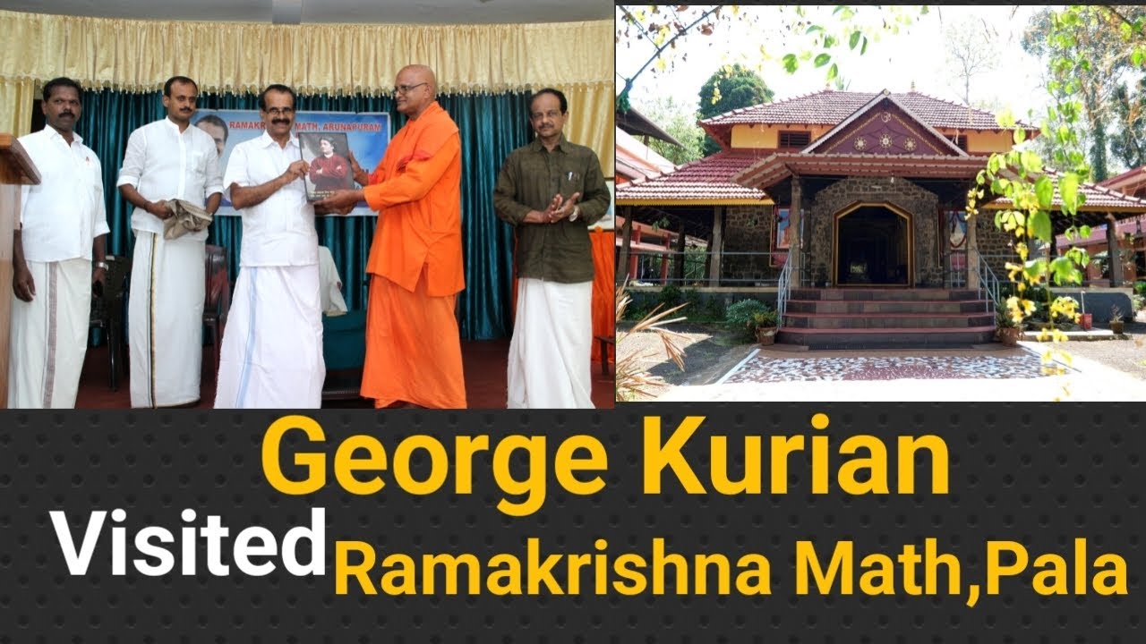 Adv. George Kurian, one of the newly elected Ministers, visited our Ramakrishna Math, Pala ...