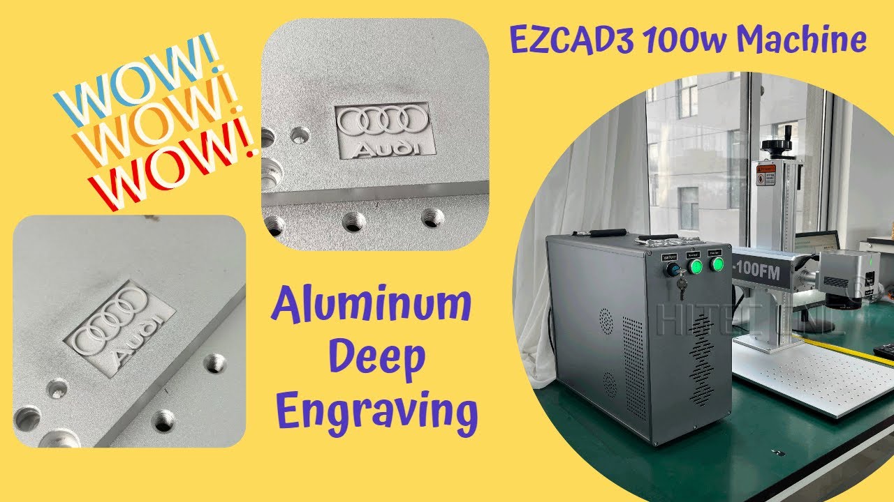 Deep Laser Engraving Aluminum | EZCAD3 100w Relief Engraving Machine ...