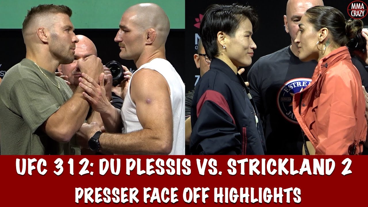 UFC 312 Pre Fight Press Conference FACE OFF Highlights - YouTube