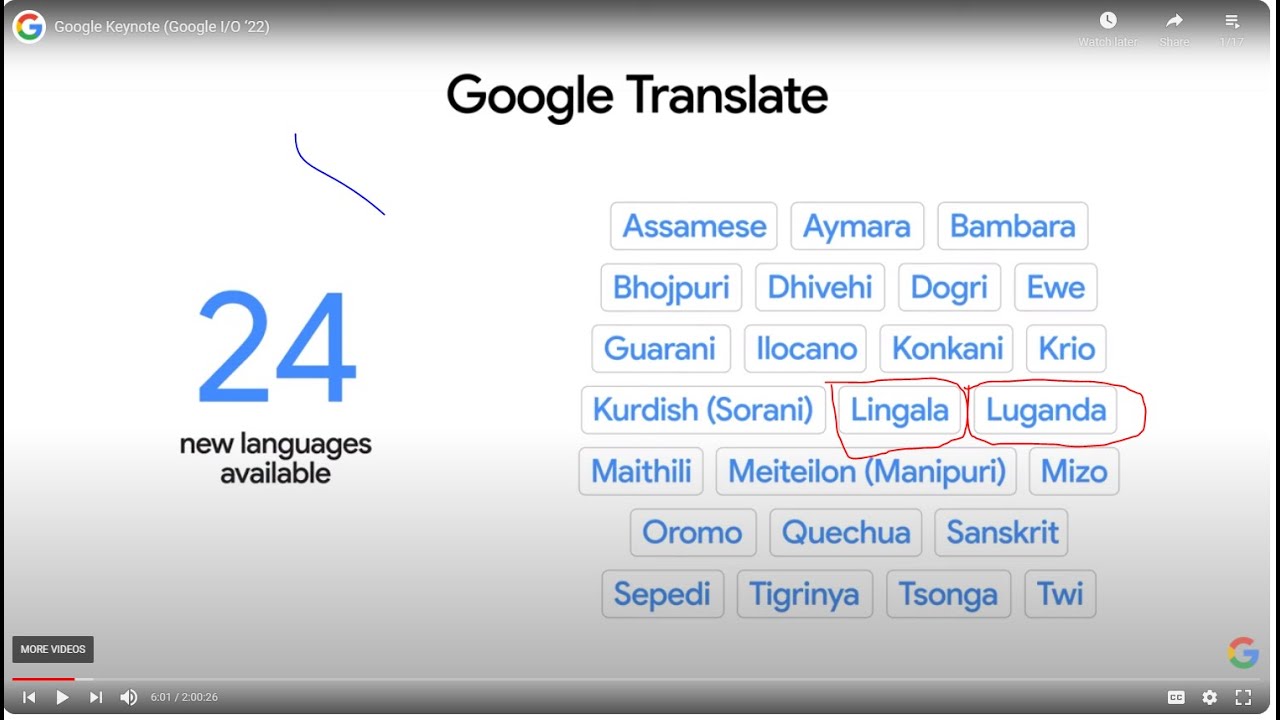 LUGANDA, LINGALA AND AMERICA'S NATIVE LANGUAGE AMONG THE 24 NEW GOOGLE ...
