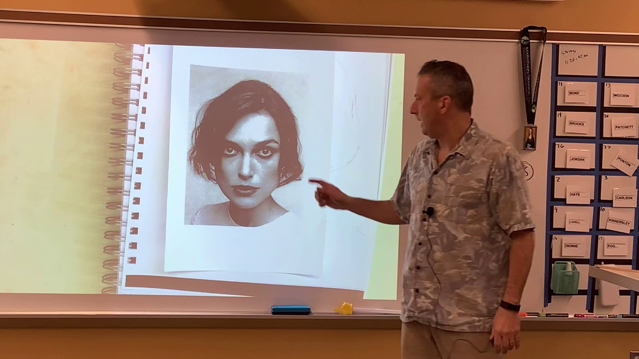 6th grade Portrait study - YouTube