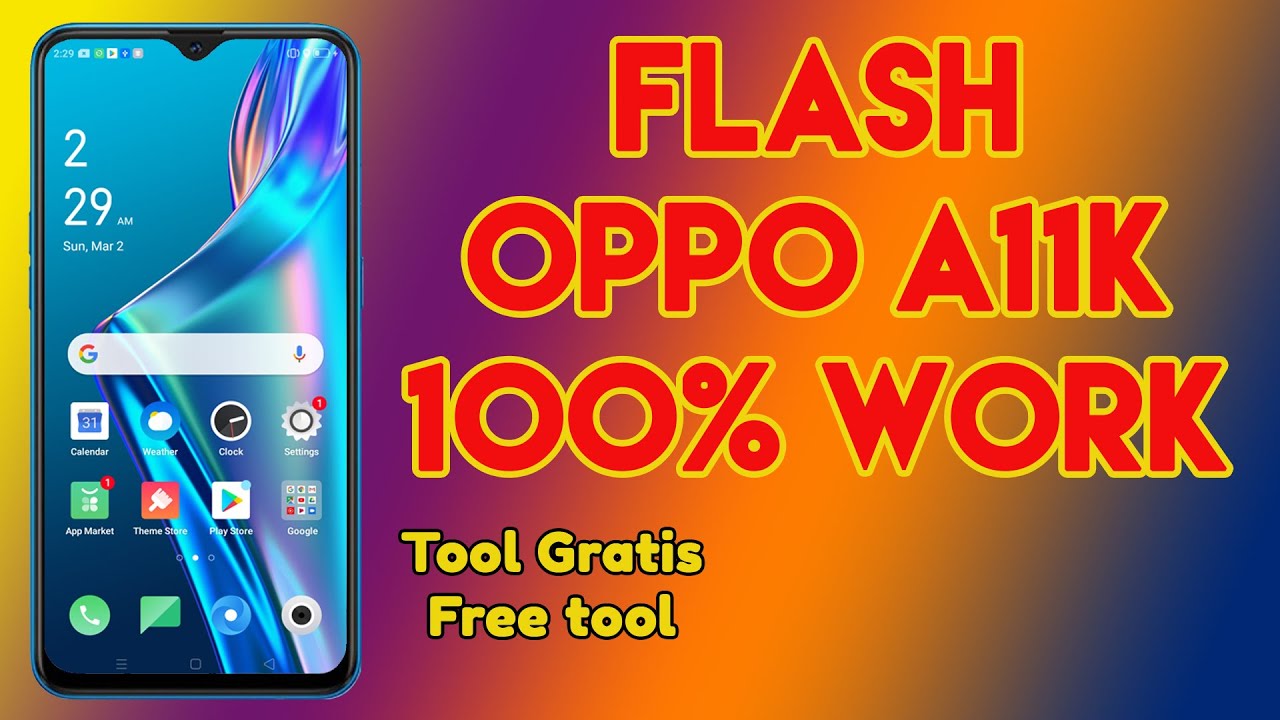 Cara flash Oppo A11k cph2071 dengan tool Gratisan dijamin Berhasil ...