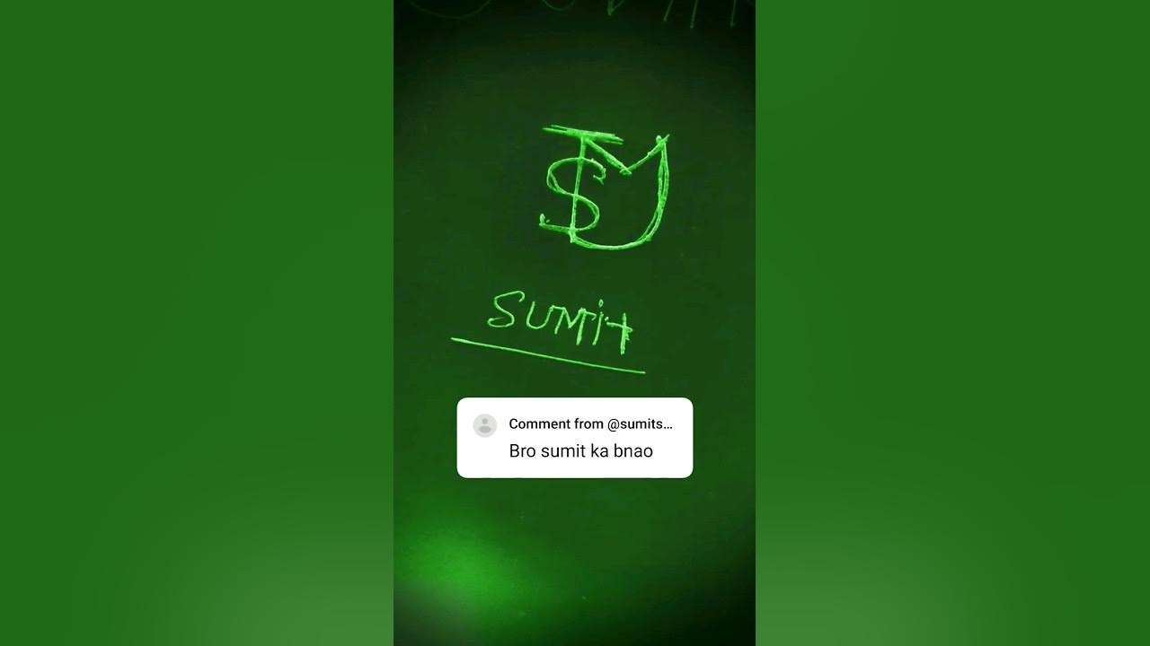 Sumit Name Logo art logo shorts YouTube sumit-name-logo-art-logo-shorts-youtube