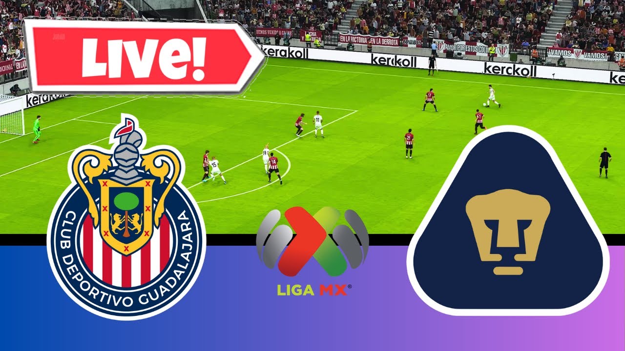 Guadalajara vs Pumas UNAM | Mexican Liga BBVA MX | eFootball PES 21 ...