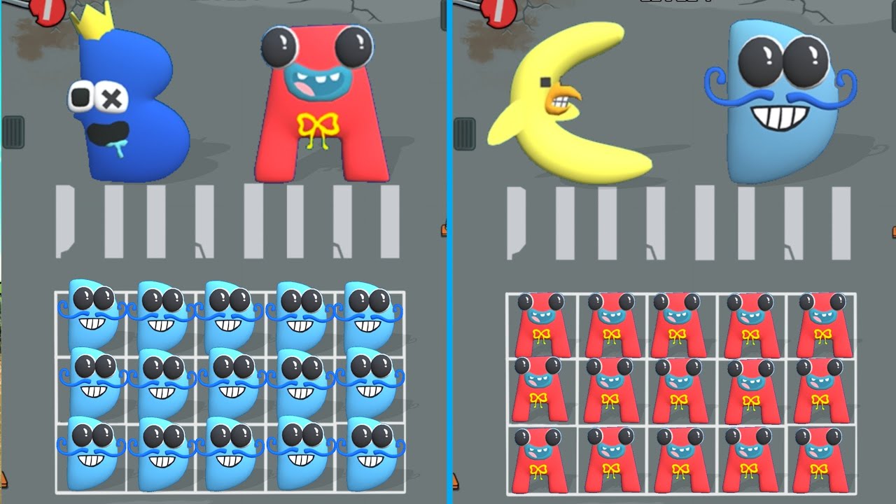 Merge Alphabet ABC Letter Go Vs Merge Master Rainbow Alphabet, Merge ...