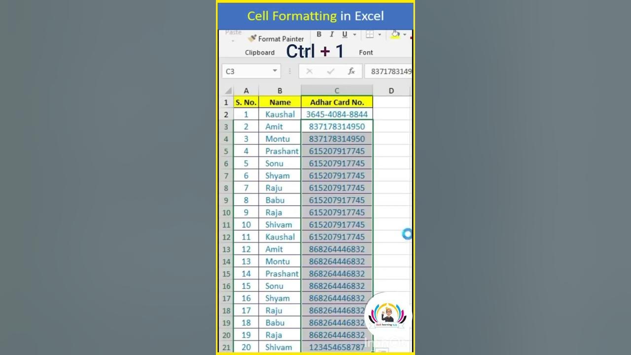 Excel Interview Question Data Formatting In Excel Excel Exceltips Exceltutorial Msexcel
