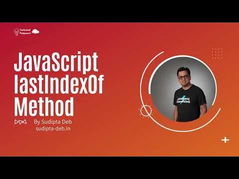 JavaScript Array lastIndexOf method - YouTube