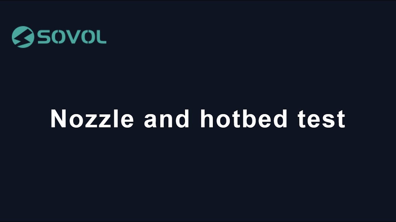 Nozzle and hotbed test | Sovol SV06 Plus - YouTube