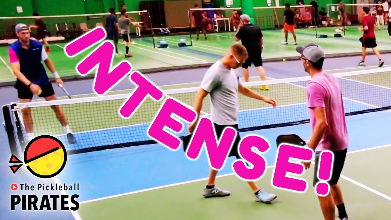 Intense Pickleball Men's Doubles - YouTube