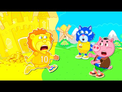 Aslan Yavrusu | Her şey altın olur | Çocuklar için çizgi film