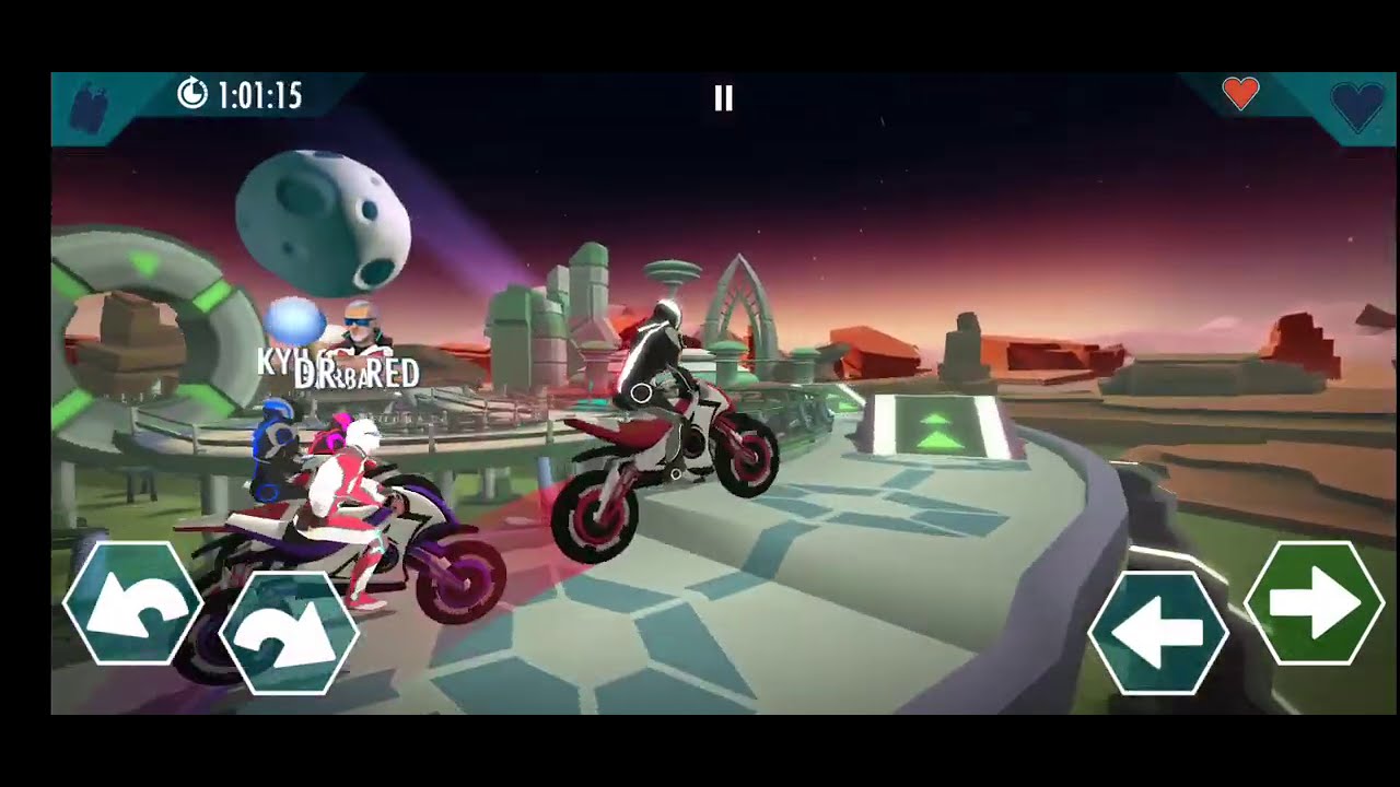 Gravity Rider - Space Bike Racing Game online - Android Gameplay #1 ...