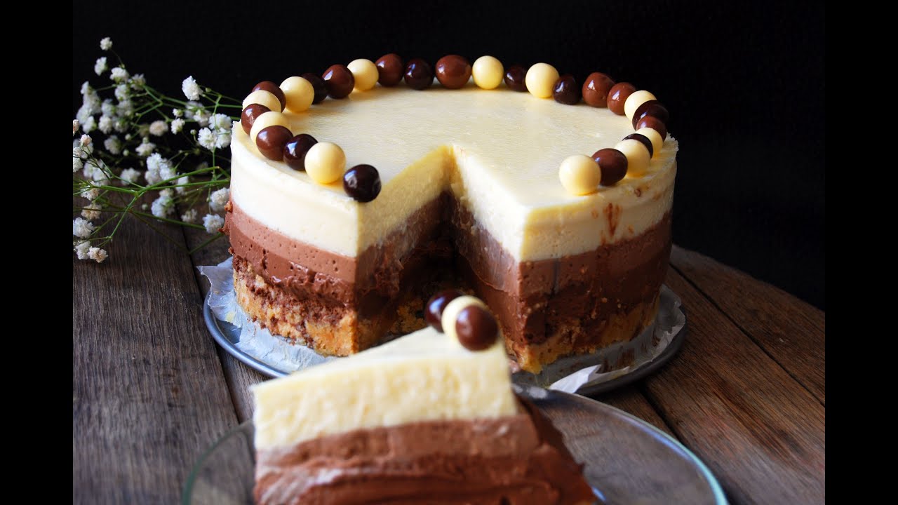 tarta tres chocolates - YouTube