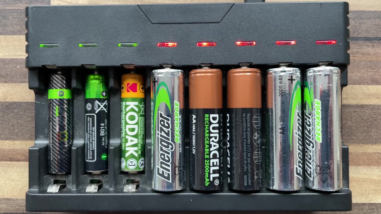 rechargeable battery charger aa and aaa - YouTube