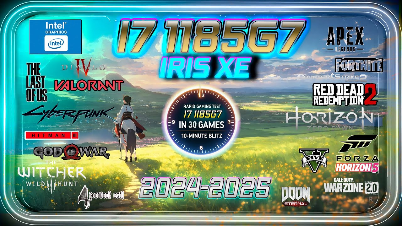 Intel Iris XE in 30 GAMES | i7-1185G7 in 2024-2025 | Laptop Benchmarks ...
