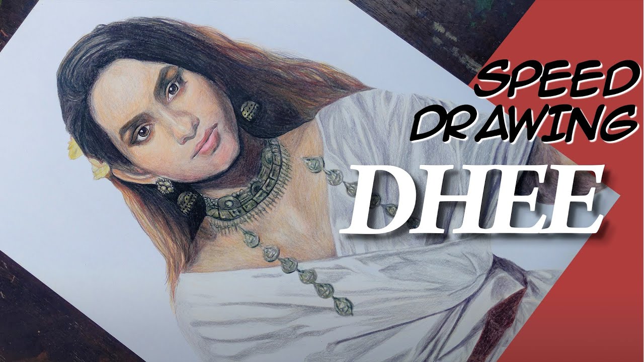 DHEE Drawing | Enjoy Enjaami | Speed Drawing | Color Pencils - YouTube