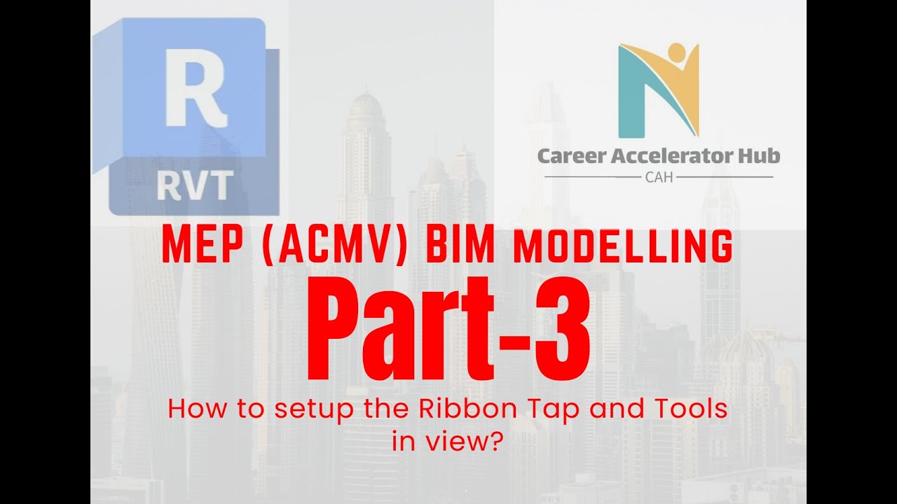 Revit Part 3 (How to manage the Ribbon Tab and Tool Bar? - YouTube