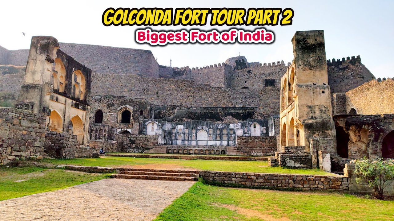 Golconda Fort Walking Tour Part 2 | Exploring History of Hyderabad | One of Biggest Fort of ...