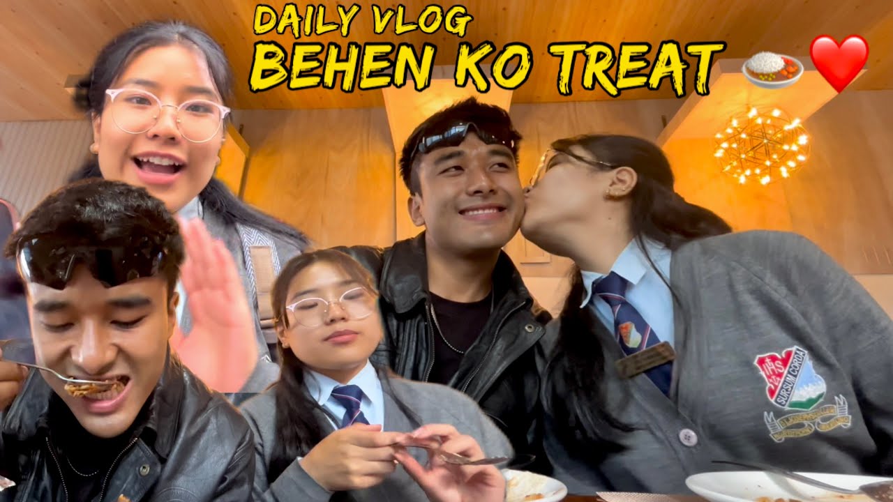 Behen ko treat ️😍😁 | Daily Hindi vlog | Tyche rooftop restaurant and ...