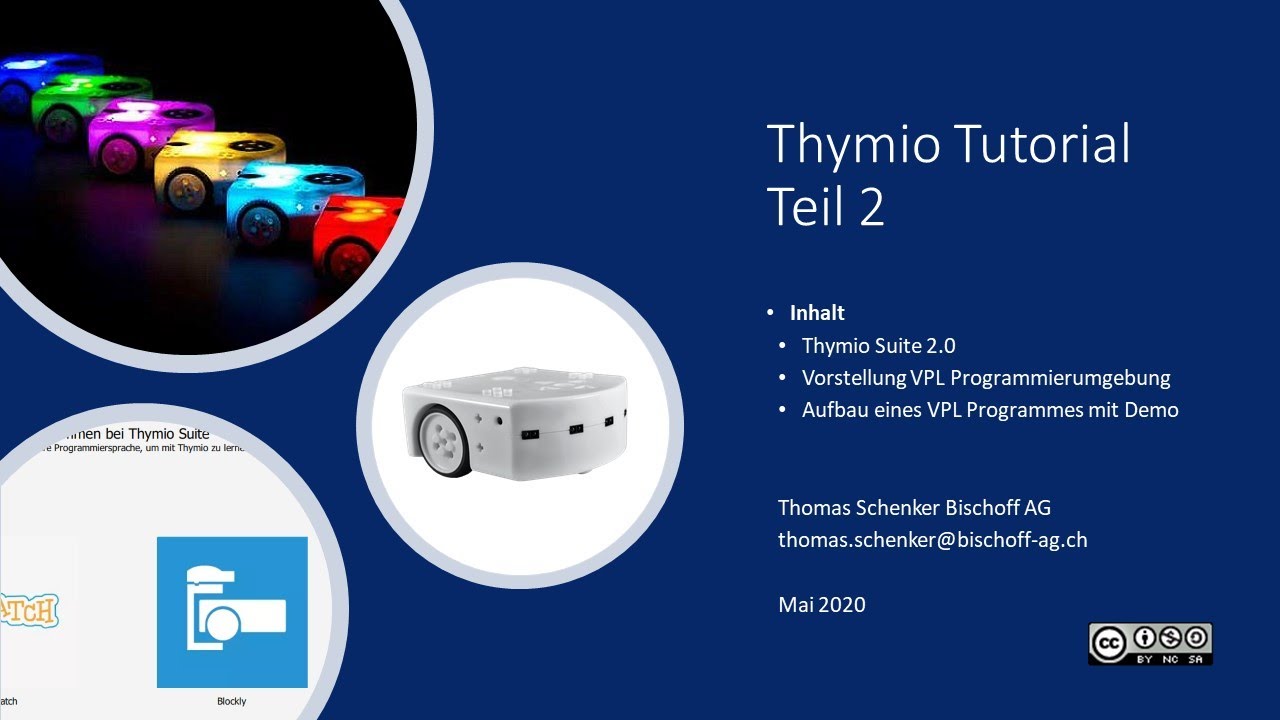 Lernroboter Thymio – Teil 2 – Thymio Suite mit VPL - YouTube