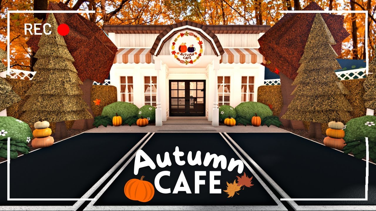 🧡 cute autumn cafe - bloxburg build & tour - itapixca builds - YouTube