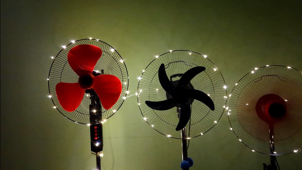 Fan video. Pedestal fans with lights. Amazing lighting fan. Pedestal ...