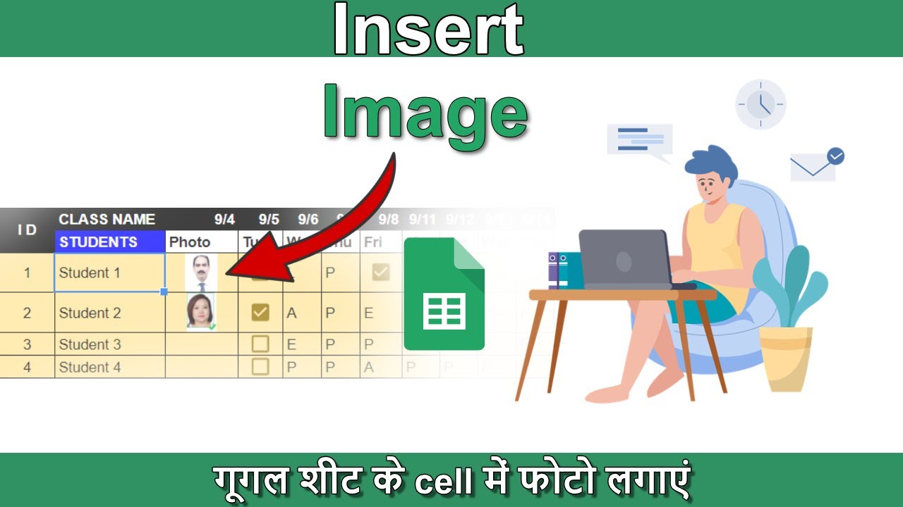 How To Insert Image Into Google Sheet Google Sheet Attendance Sheet How To Insert Image Into Google Sheet Google Sheet Attendance Sheet