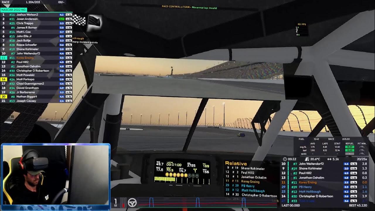 iRacing Daytona 500! 2nd Split POV (5k iRating) - YouTube