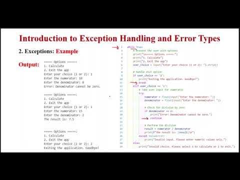 Exercise in ZeroDivisionError Type: Python Error Types – Syntax Errors and Exceptions Explained ...
