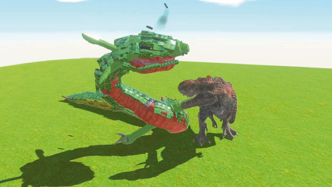 RAYQUAZA VS T-REX - ARBS MODS - Animal Revolt Battle Simulator - YouTube