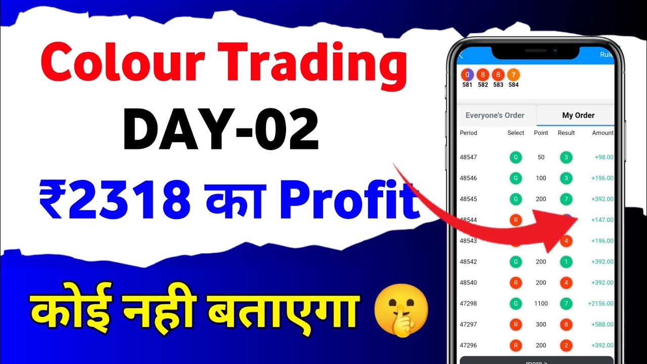 Colour Trading DAY 02 का Profit ₹2318 | Digital Club Winking Tricks ...