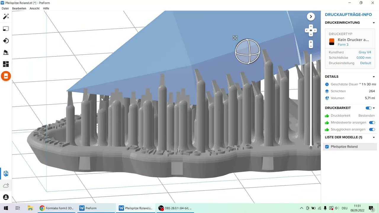 SLA 3D-Drucker (Formlabs Form3) // Software: Preform - YouTube