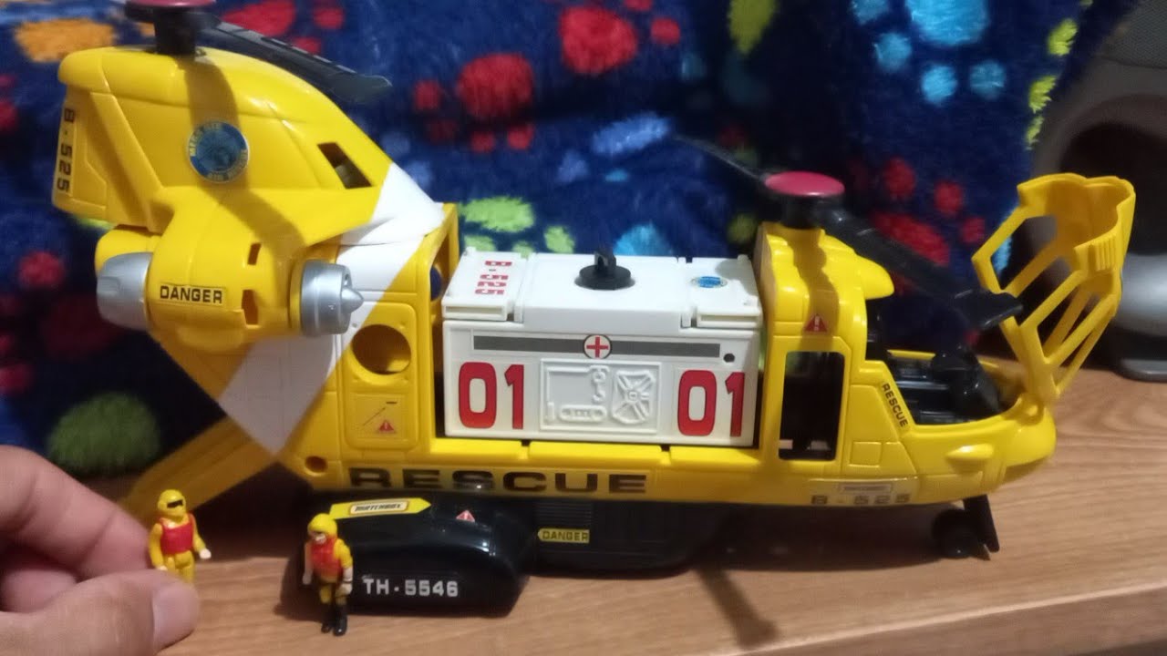 Matchbox - 1997 ( Helicoptero ) Mega-Rig, Rescue squad - YouTube