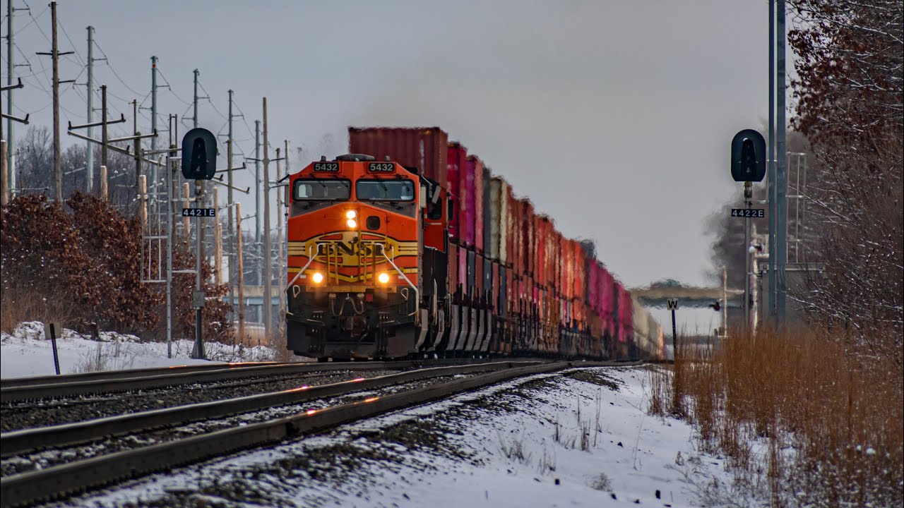 BNSF 5432 (RS3L Equipped) West - Lydick, Indiana - 12/20/2024 - YouTube