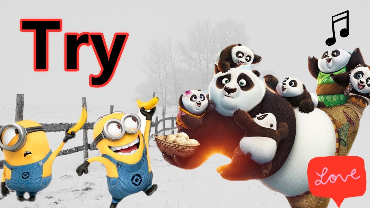 Try | Kung Fu Panda 3 | Patrick Brasca派偉俊 ft. Jay Chou周杰伦 | Funny Cute ...