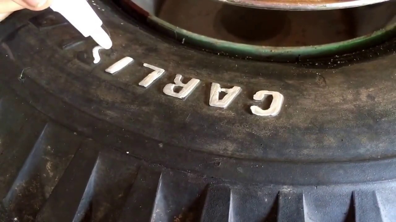 White Tire Letter Paint Pen Marker - YouTube